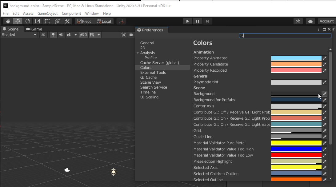 Unity：シーンビューの背景色を変更する | Unity+AssetStoreおすすめ情報